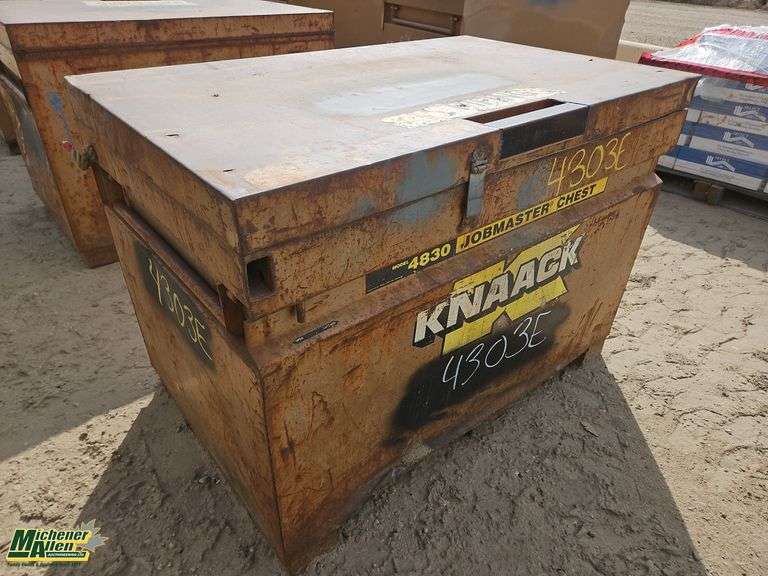 Knaack Job Box with Assorted Tools - Michener Allen Auctioneering Ltd