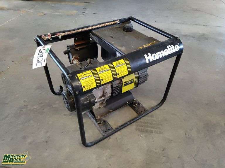 Homelite LR5000T Generator - Michener Allen Auctioneering Ltd