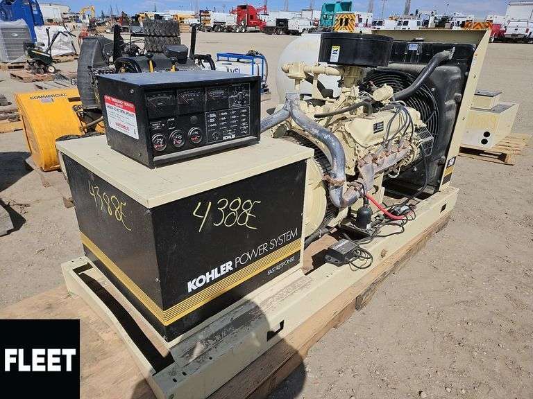 Pallet with Skid Mounted Kohler Power System Generator - Michener Allen ...