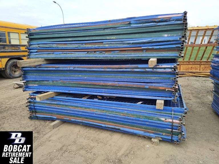 Stack of Approx 59 Temporary Fence Panels - Michener Allen ...
