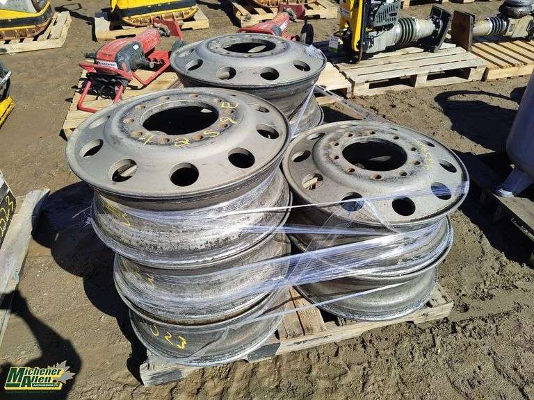 Pallet of 8 Heavy Duty Rims - Michener Allen Auctioneering Ltd