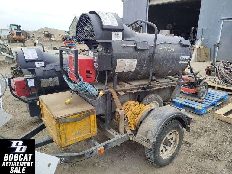 Flagro FVO-400 390,000 BTU Trailer Mounted Construction Heater ...
