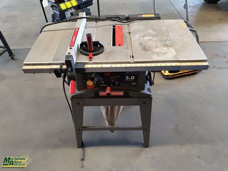 Craftsman 137.271340 10in Table Saw - Michener Allen Auctioneering Ltd