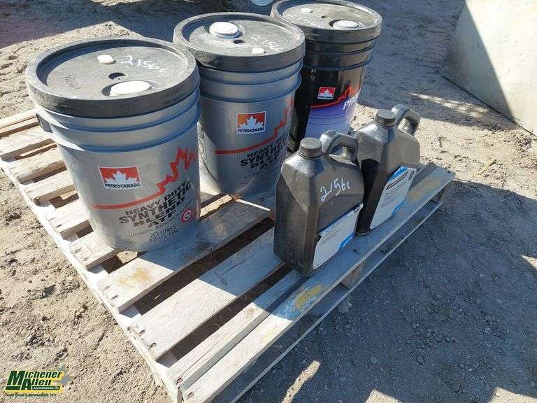 3 Pails Petrocanada HD Synthetic Blend ATF and 2 Jugs Antiwear ...