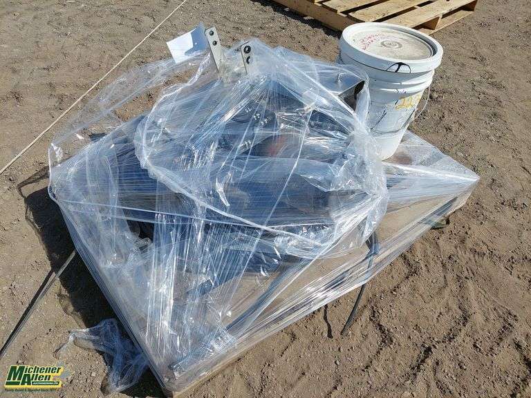Pallet Containing Automatic Greaser, Reel, Hose and a Pail of Grease ...