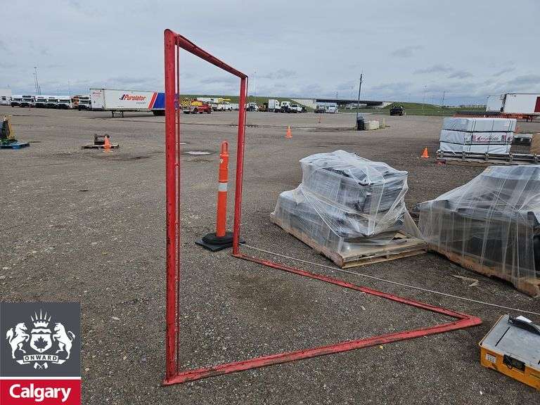 Red Metal Frame - Michener Allen Auctioneering Ltd