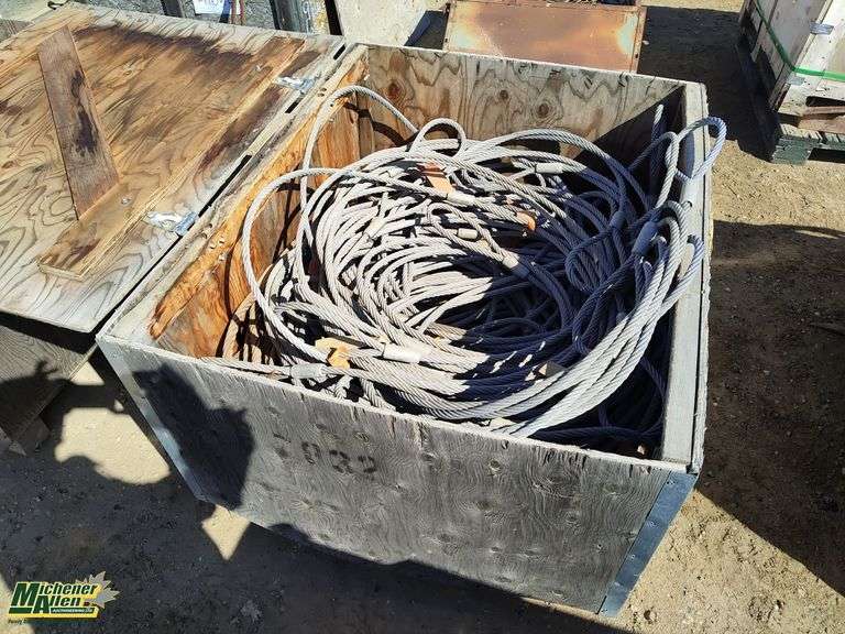 Crate with Cable Slings - Michener Allen Auctioneering Ltd