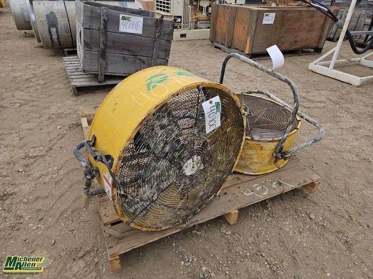 Pallet with 2 Fans - Michener Allen Auctioneering Ltd