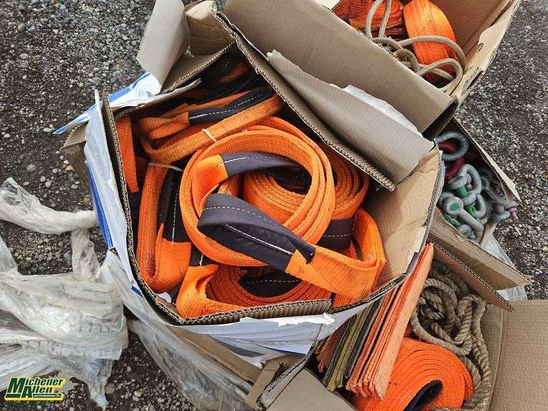 Pallet Containing 2" Lifting Slings, Assorted Clevises and Assorted ...