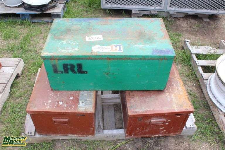 Pallet of 3 Job Boxes. - Michener Allen Auctioneering Ltd