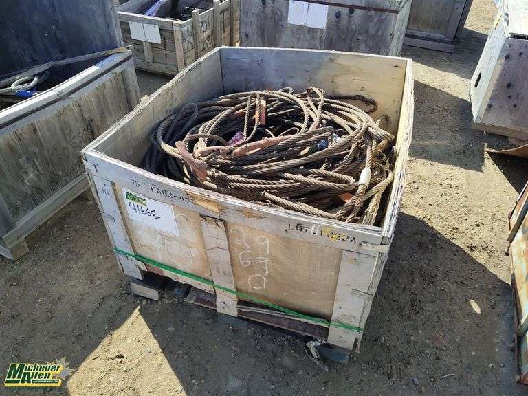 Crate with Cable Slings - Michener Allen Auctioneering Ltd