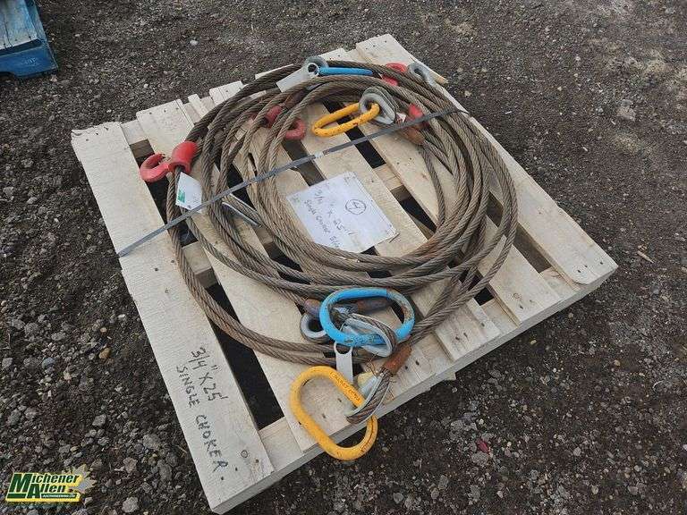 Pallet of 3/4" x 25' Single Choker Slings - Michener Allen ...