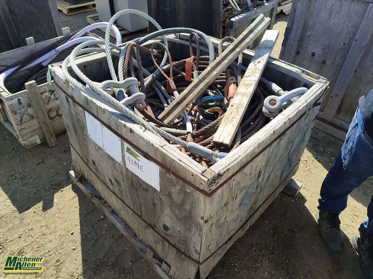 Crate with Cable Slings - Michener Allen Auctioneering Ltd