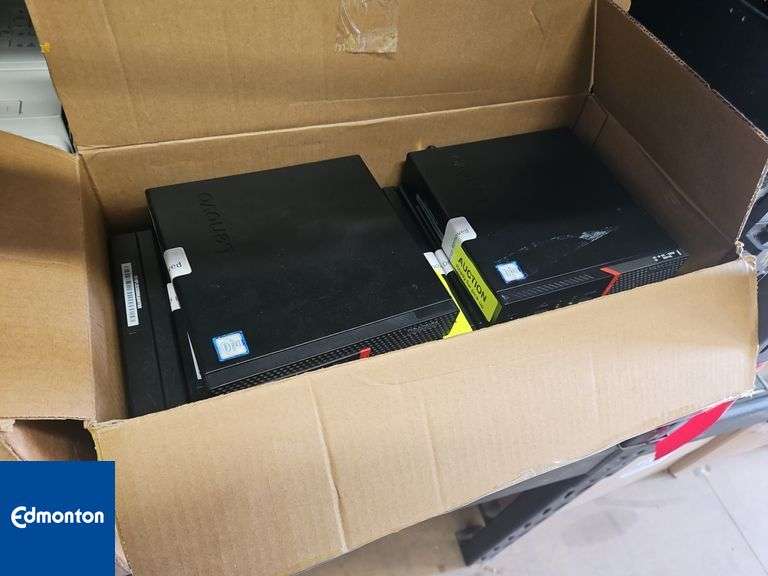Box of Think Center Mini Computers HARD DRIVES REMOVED/NO CORDS - Qty ...