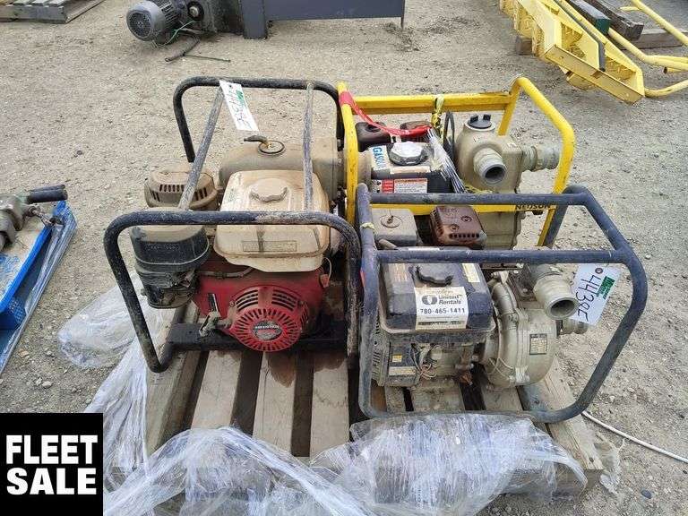 3 Assorted Trash Pumps - Michener Allen Auctioneering Ltd