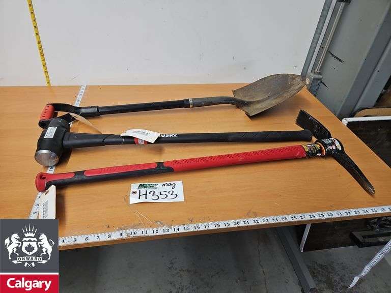 Shovel, Pick Axe, and Sledge Hammer - Michener Allen Auctioneering Ltd