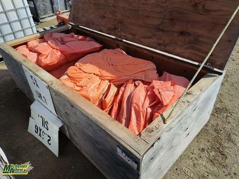 Crate with Tarps - Michener Allen Auctioneering Ltd
