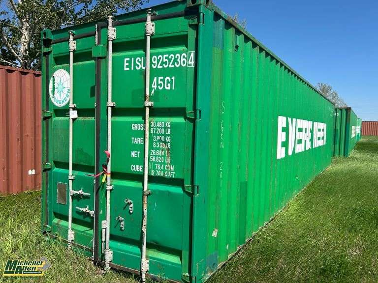 40' High Cube 1 Door Multi Use Sea Container - Michener Allen ...
