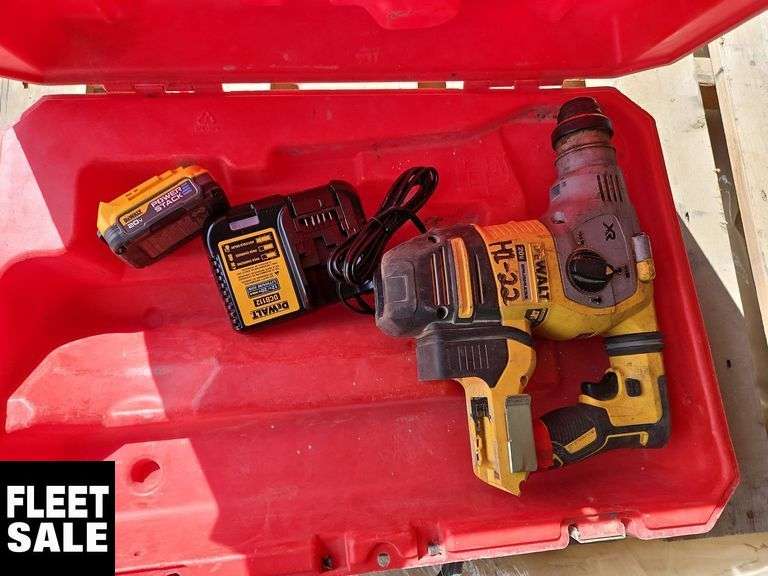 Milwaukee Hard Case with DeWalt 20v Hammer Drill, 20v Battery and ...