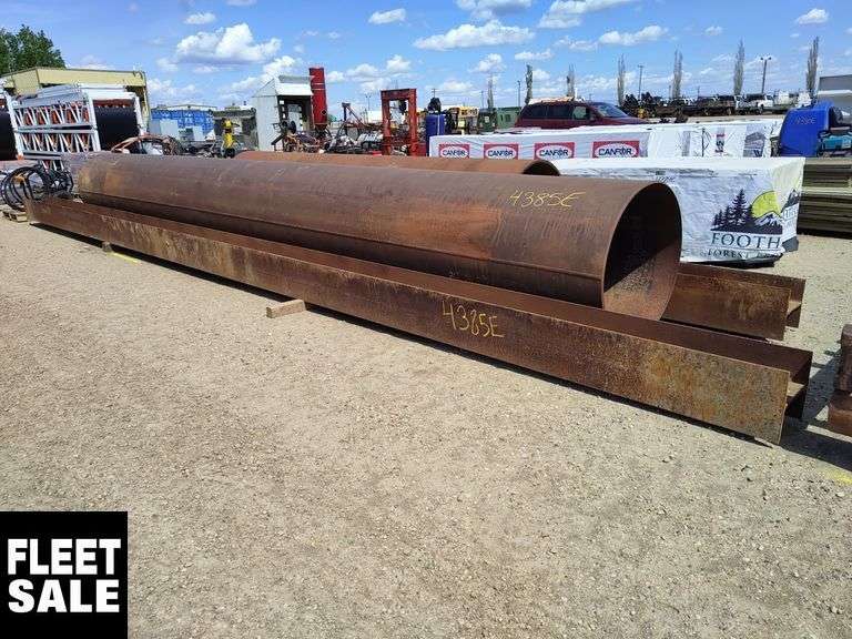 2 Steel I-Beams and 2 Steel 36in Diameter Pipes - Michener Allen ...