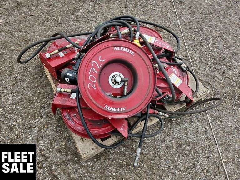 Pallet of Hose Reels with Hoses Attached (For Hydraulic) - Michener ...