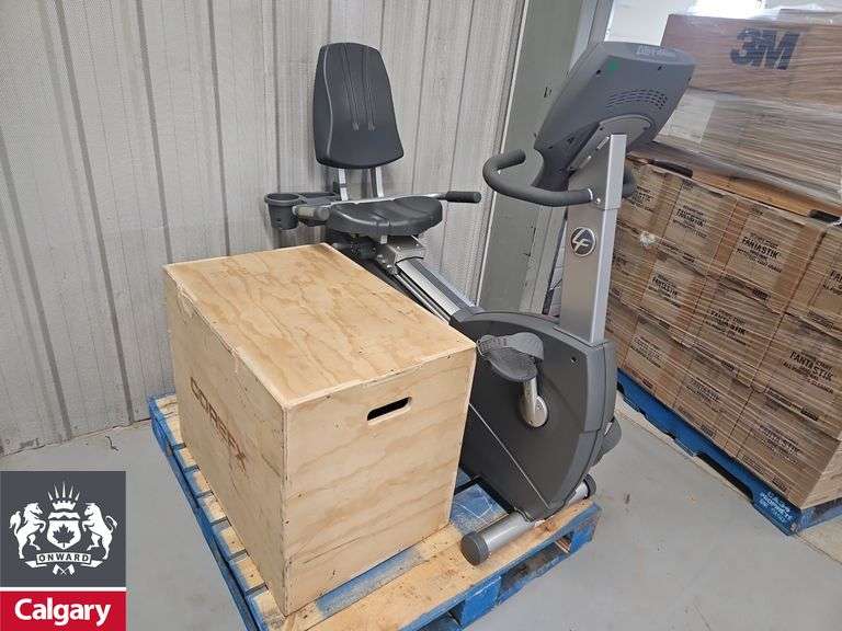 Jump Box and LifeFitness Recumbent Bike - Michener Allen Auctioneering Ltd