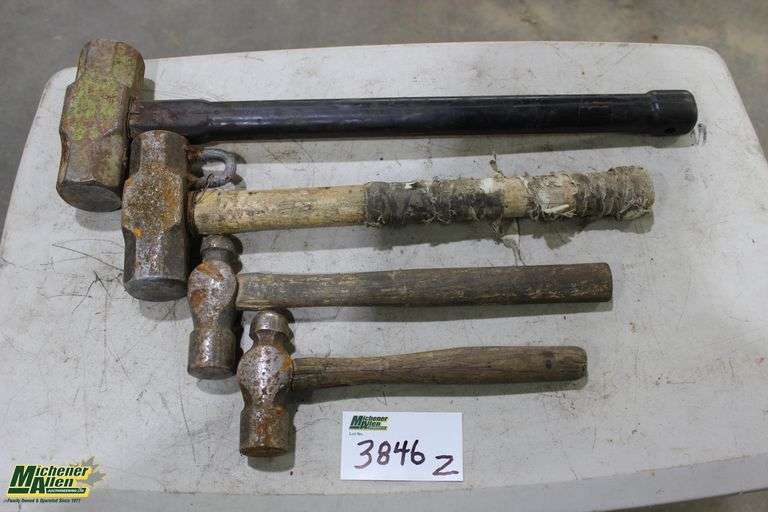 10lb, 5lb Sledge Hammers and 2 Ball Peen Hammers - Michener Allen ...