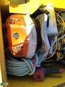 Westward Job Box with Backpack Blowers, Assorted Tools and Lights ...