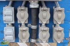 Square Distribution Panel with Breakers /Outlet Plugs Appleton 600V ...