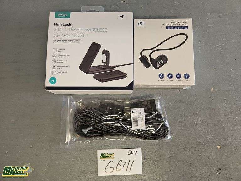 Travel Wireless Charger, Air Conduction Wireless Headset, 2 Fast ...