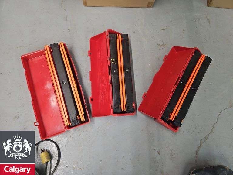 3x Emergency Triangle Roadside Kits - Michener Allen Auctioneering Ltd