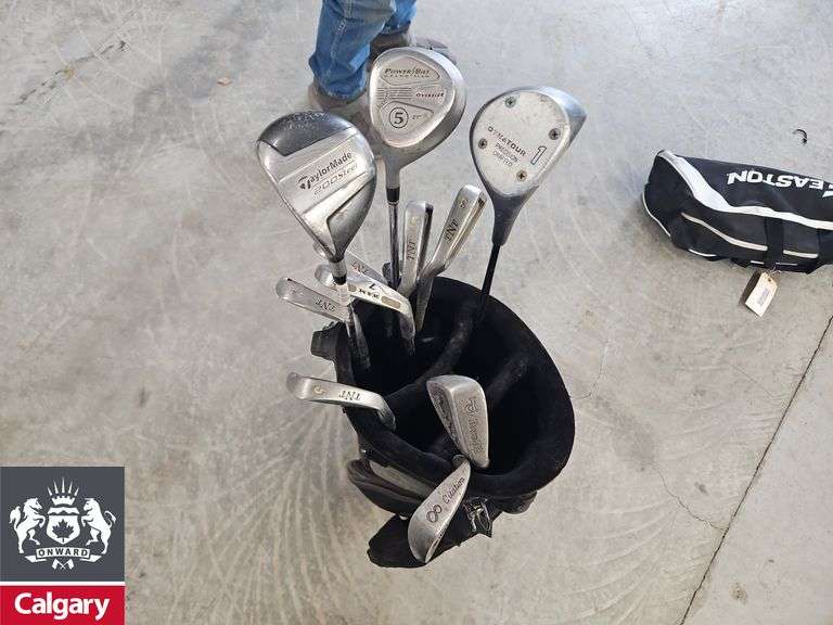 Knight Golf Bag and Assorted Clubs - Michener Allen Auctioneering Ltd