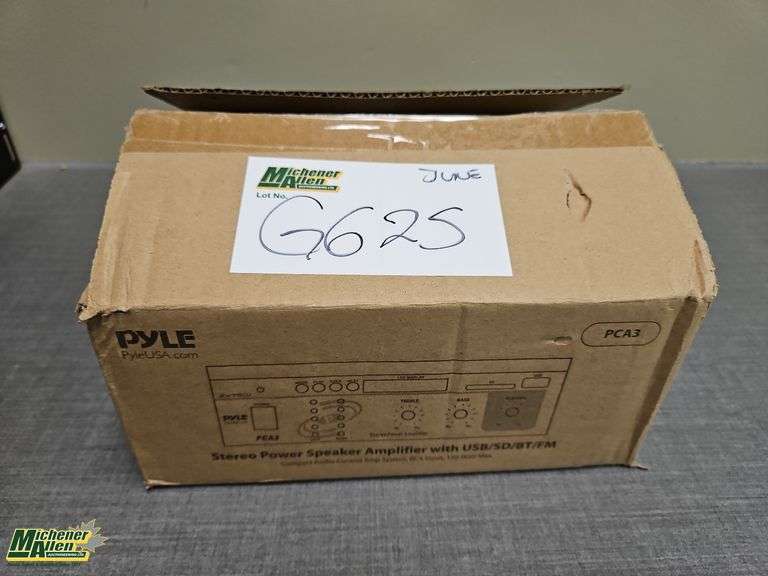 Pyle Brand Compact Audio Control Stereo Speaker Amplifier - Qty.1 ...