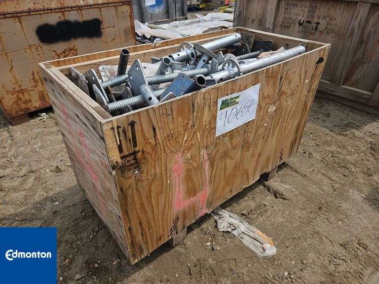 Crate with Scaffolding Shoring - Michener Allen Auctioneering Ltd