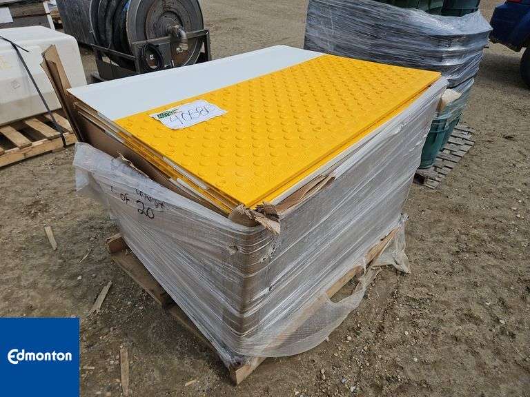 Pallet with Armor Tiles 36x48 - Michener Allen Auctioneering Ltd