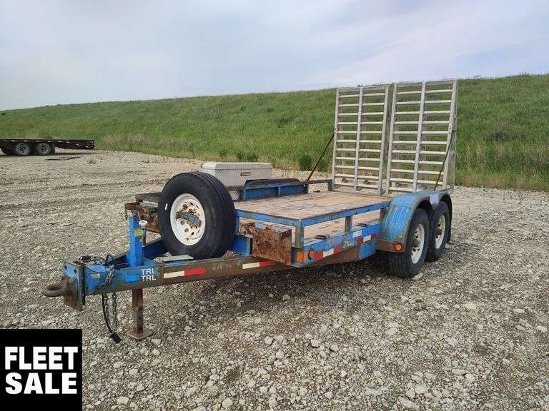 2008 Double A Trailers 340-10-A T/A 13 ft. 2 in. Pintle Hitch Equipment ...