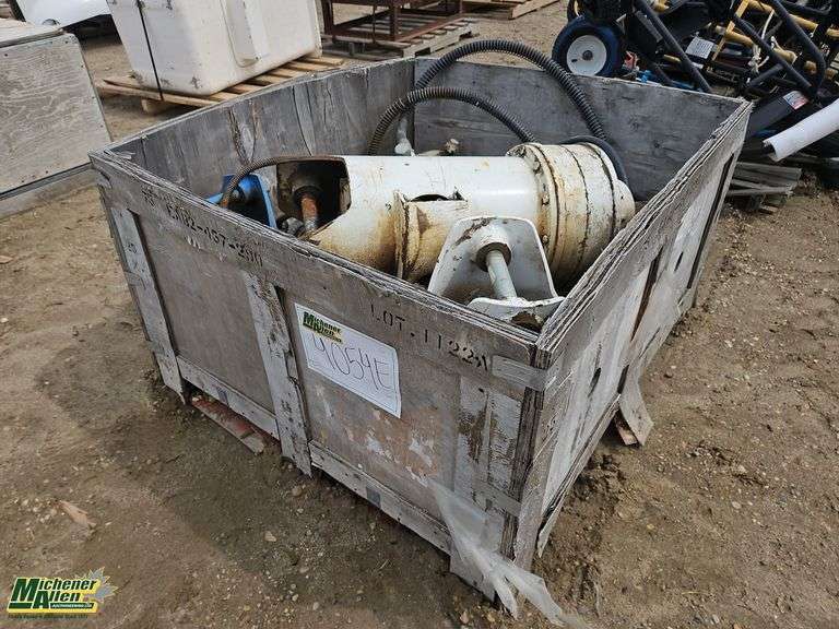 Crate with Auger Drive Heads - Michener Allen Auctioneering Ltd