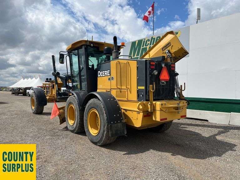 2017 John Deere 870G Grader Snow Wing, Front Lift Group - Michener ...