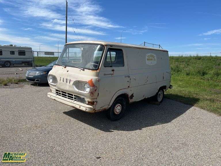 Non-Running 1965 Ford E100 Econoline Cargo Van - Michener Allen ...