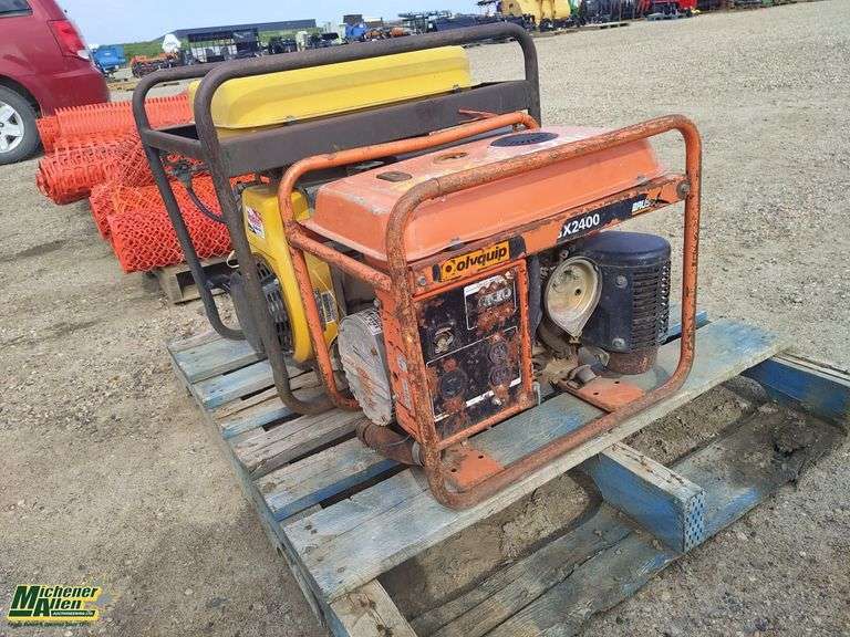 2 Generators 1 Robin Subaru RGV6101 Generator And 1 Polyquip GX2400 ...