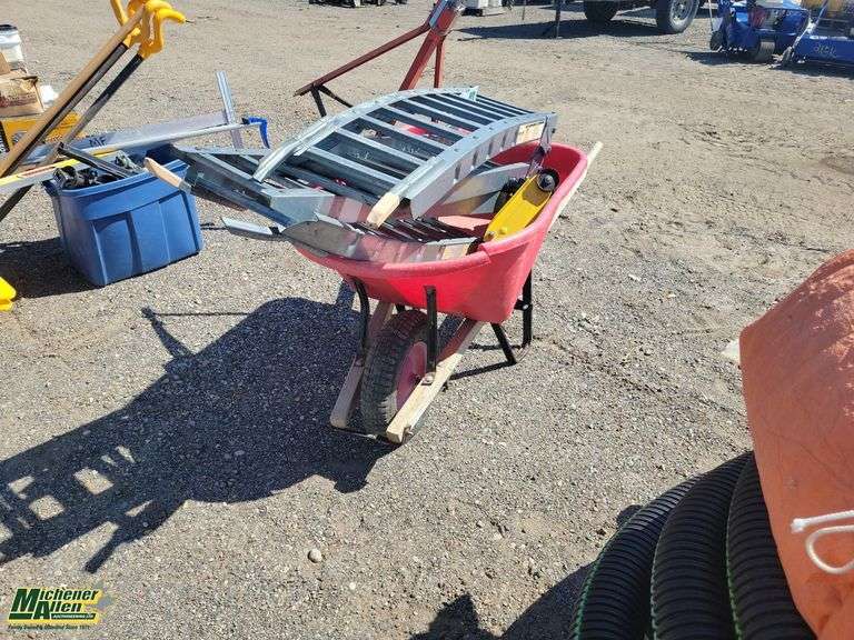 Wheelbarrow with ramps & Jack - Michener Allen Auctioneering Ltd