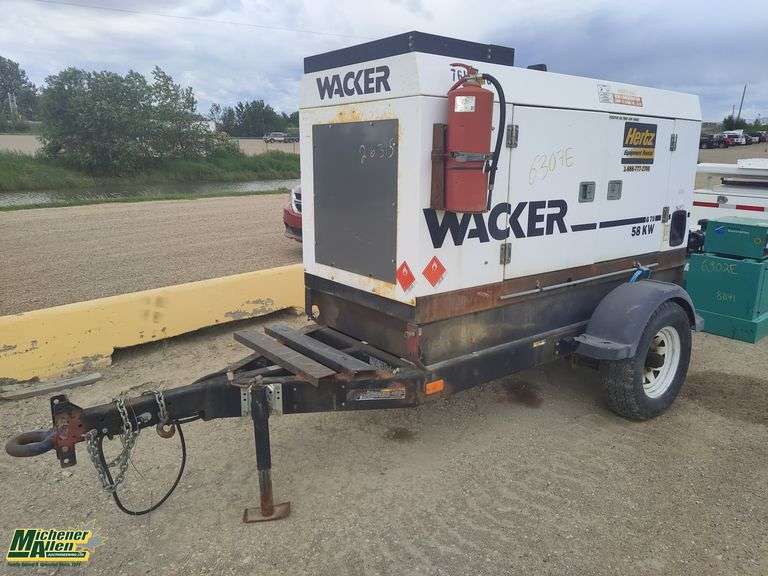 Wacker G70 Mobile Generator - Michener Allen Auctioneering Ltd