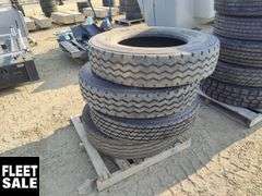 1 Bridgestone Tire 11R24.5 M775, 1 Goodyear 11R24.5, 1 Dunlop 11R22.5 ...
