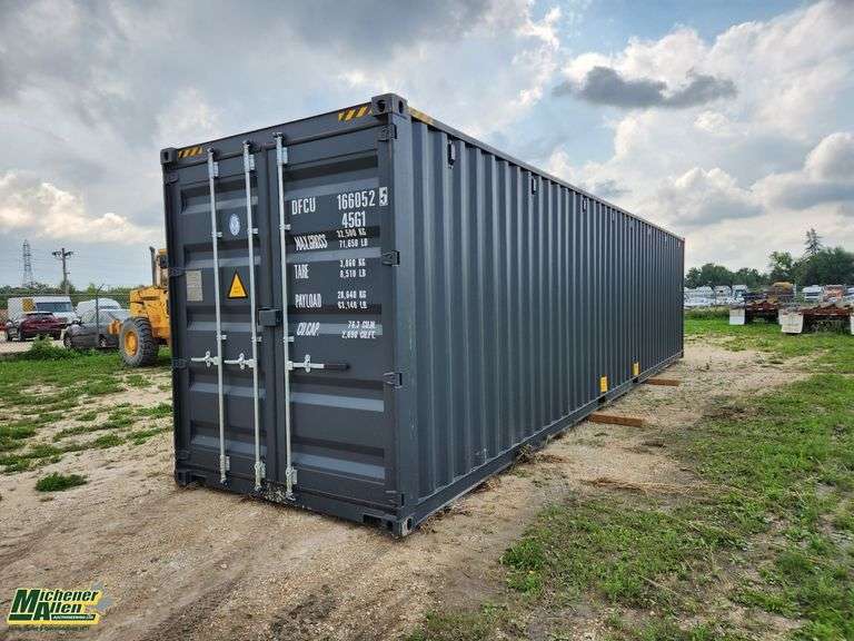 40' High Cube 1 Door Single Use Sea Container - Michener Allen ...