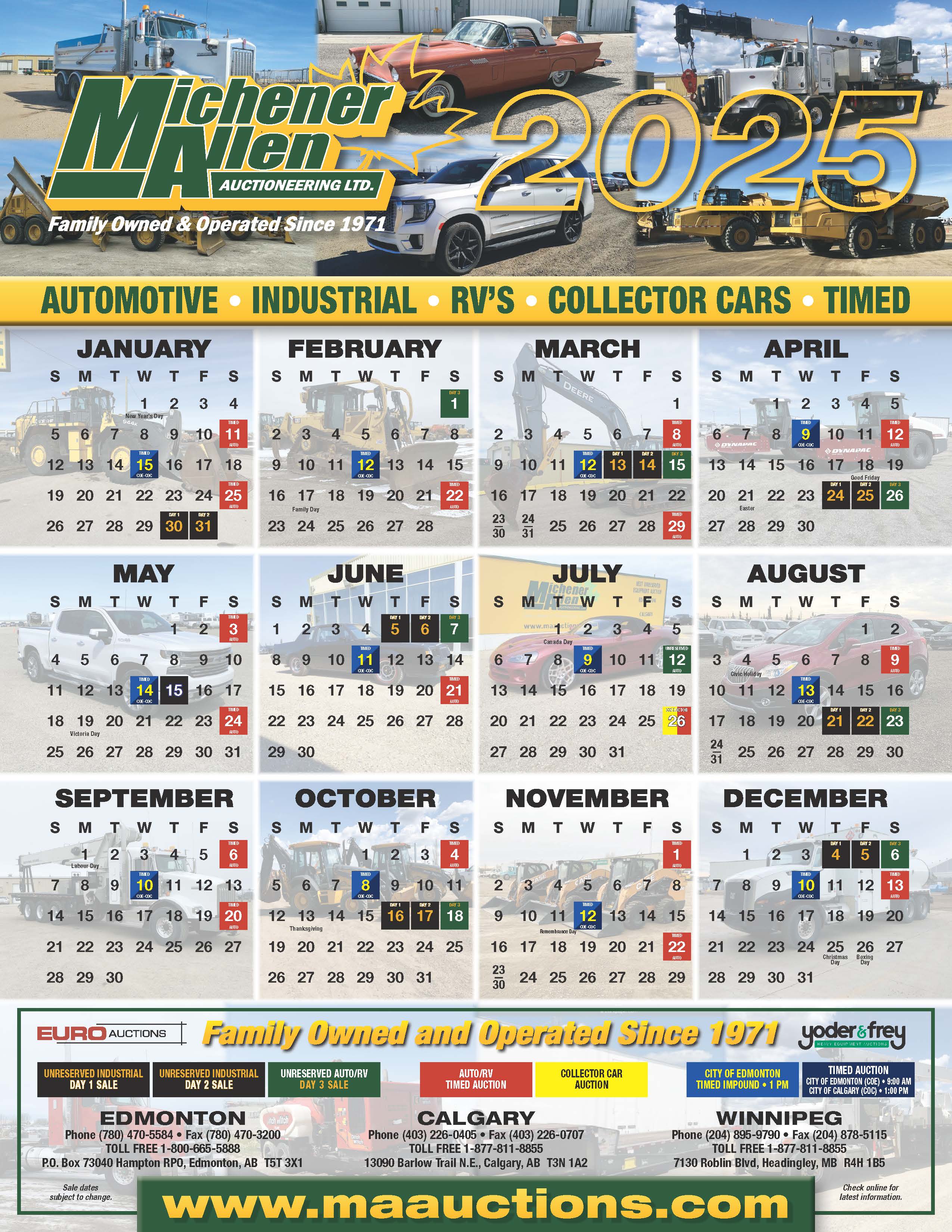 Auction Calendar