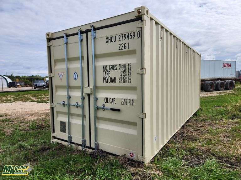 20' High Cube 1 Door Single Use Sea Container - Michener Allen ...