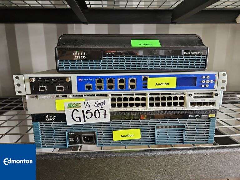 Assorted Cisco Integrated Routers and Checkpoint Firewall-Qty.4 NO ...