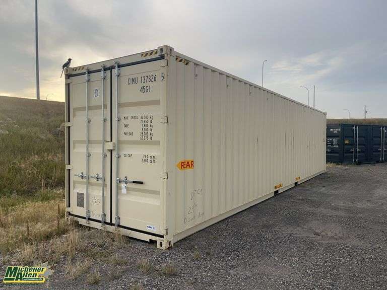 40' High Cube 4 Door Single Use Sea Container - Michener Allen ...