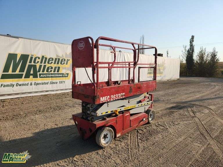 2008 MEC 2633ES 500 LBS Scissor Lift - Michener Allen Auctioneering Ltd