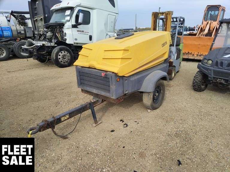 Non-Operable Atlas Copco Pull Behind Air Compressor - Michener Allen ...
